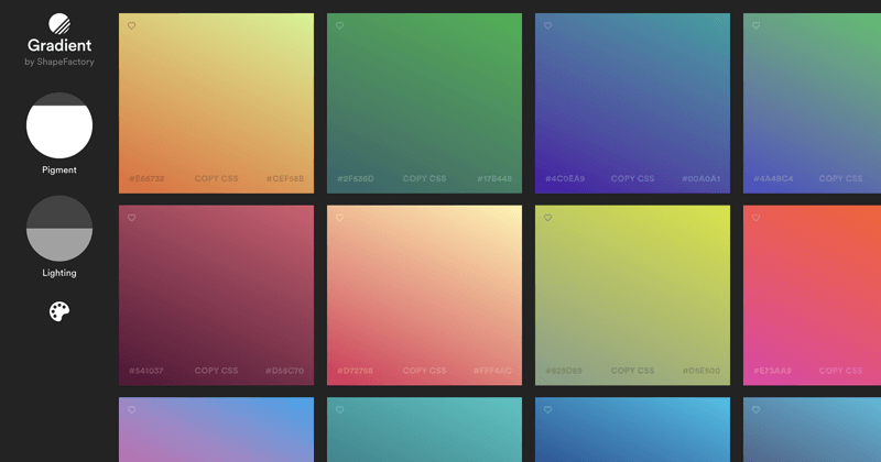 그라데이션 코드와 CSS 코드 확인 가능 사이트 5 - RWDB