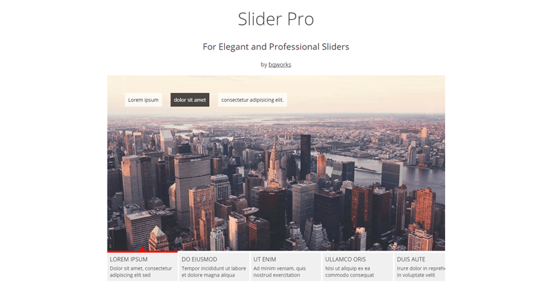 사용이 쉽고 강력한 슬라이더 jQuery플러그인 모음8가지 - RWDB