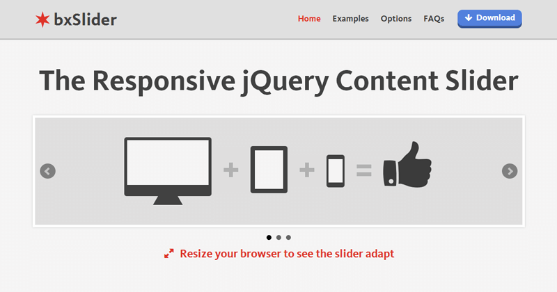 다양한 디바이스에 사용가능한 슬라이더 jQuery플러그인 모음 20가지 - RWDB