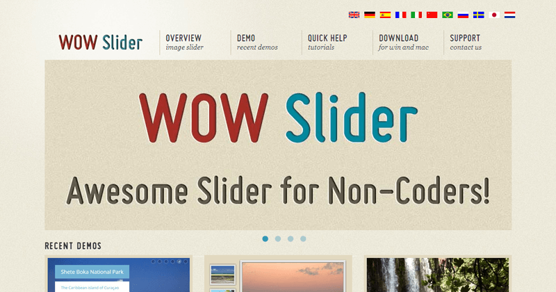 다양한 디바이스에 사용가능한 슬라이더 jQuery플러그인 모음 20가지 - RWDB