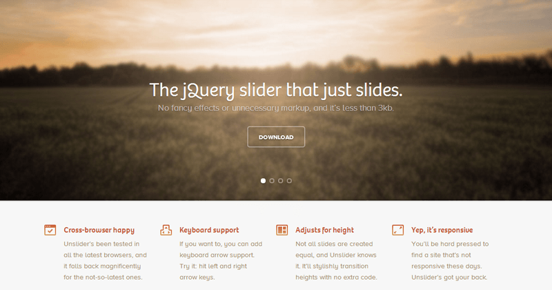 다양한 디바이스에 사용가능한 슬라이더 jQuery플러그인 모음 20가지 - RWDB