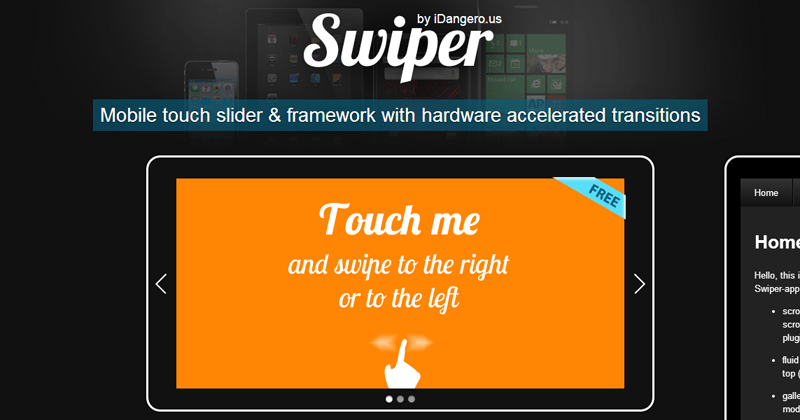 다양한 디바이스에 사용가능한 슬라이더 jQuery플러그인 모음 20가지 - RWDB