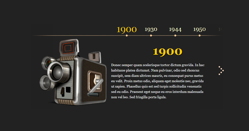 연혁등의 타임라인 형식의 컨텐츠 구현 가능 jQuery플러그인 15가지 - RWDB