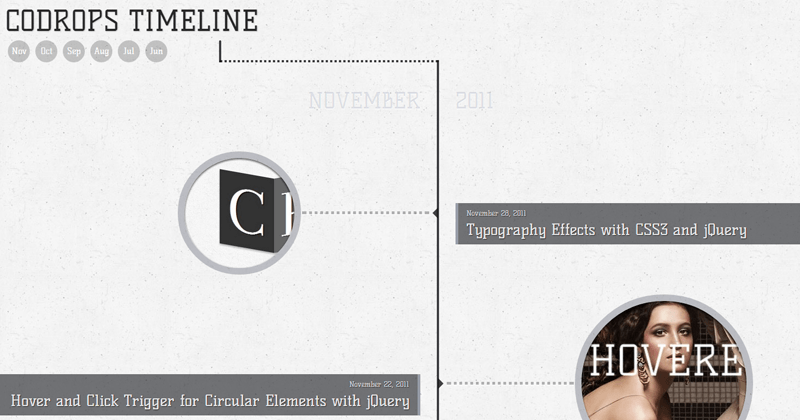 연혁등의 타임라인 형식의 컨텐츠 구현 가능 jQuery플러그인 15가지 - RWDB