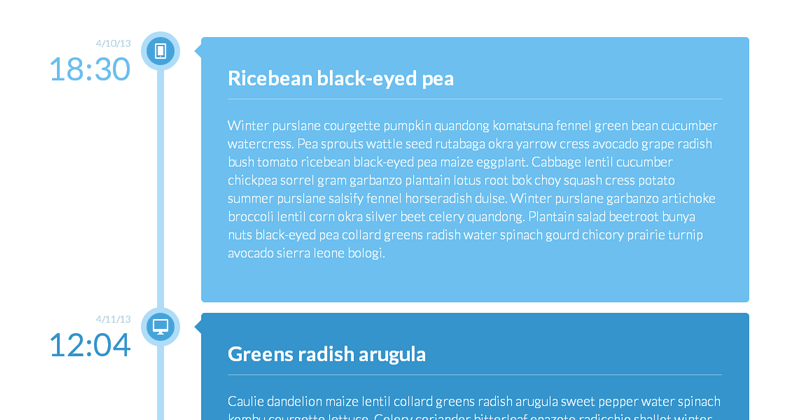 연혁등의 타임라인 형식의 컨텐츠 구현 가능 jQuery플러그인 15가지 - RWDB