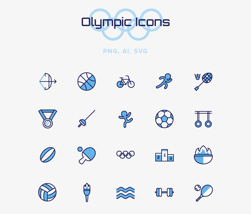 올림픽 관련 아이콘 모음15 - RWDB