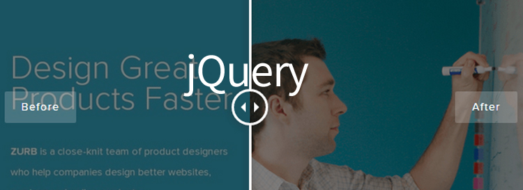 이미지의 비포 애프터를 구현해주는 jQuery 플러그인 - RWDB