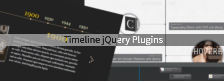 연혁등의 타임라인 형식의 컨텐츠 구현 가능 jQuery플러그인 15가지 - RWDB