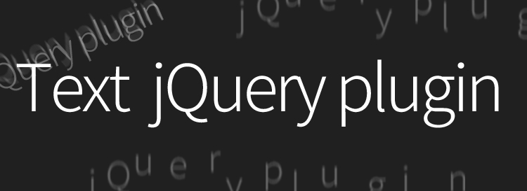 텍스트 움직임을 다이나믹하게 줄수있는 jQuery 플러그인 모음 - RWDB