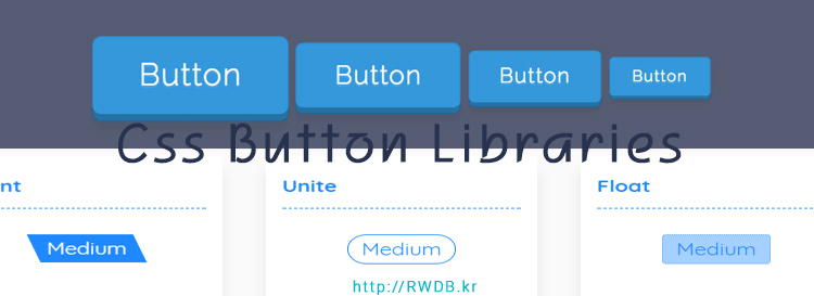 CSS로 구현된 버튼 라이브러리 3가지~ - RWDB
