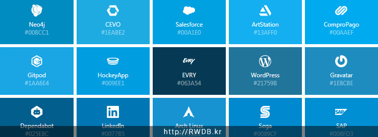 유명 브랜드 SVG LOGO 모음 "Simple Icons" - RWDB